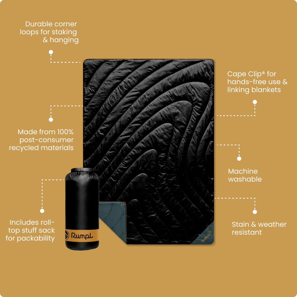 Original Puffy Blanket - Black| Rumpl Blankets For Everywhere