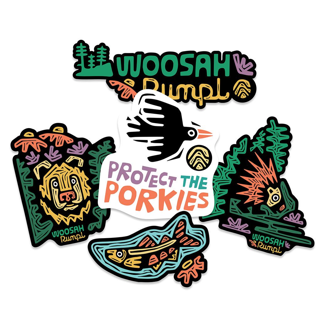 Woosah Sticker Pack: Protect the Porkies | Rumpl. Set. Go.